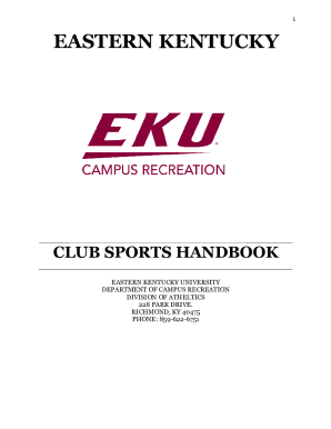 Fillable Online Handbook For The Eastern Kentucky University Honors Thesis ... Fax Email Print ...