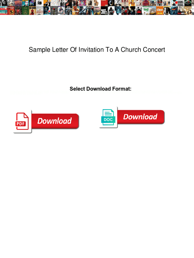 Fillable Online Church Invitation Letters (Samples)10+ Church ...