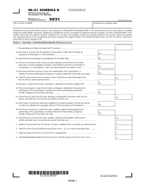 Fillable Online Pennsylvania Form PA-40 (Pennsylvania Income Tax ...