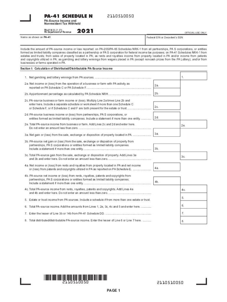 Fillable Online Pennsylvania Form PA-40 (Pennsylvania Income Tax ...