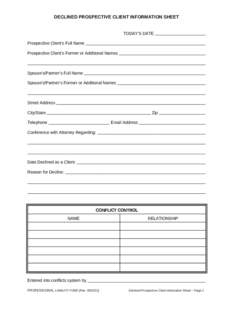 New Client Ination Sheet.pdf - NEW CLIENT INATION ... Doc Template | pdfFiller