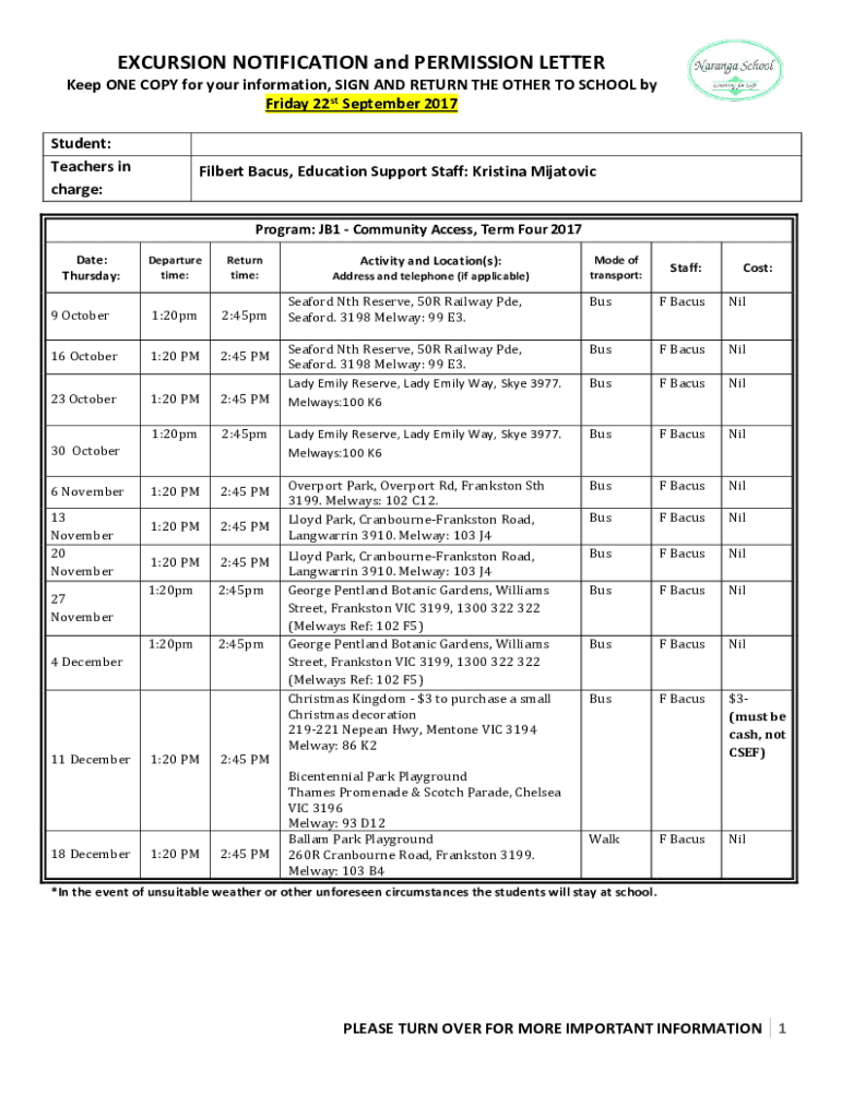 Fillable Online naranga vic edu www.pdffiller.com558364137 ...