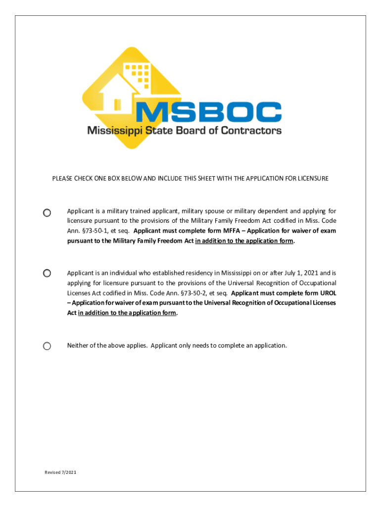 Fillable Online www.msboc.uswp-contentuploadsPLEASE CHECK ONE BOX BELOW ...