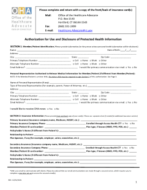Fillable Online In order for OHA to advocate for you, this form must be ...
