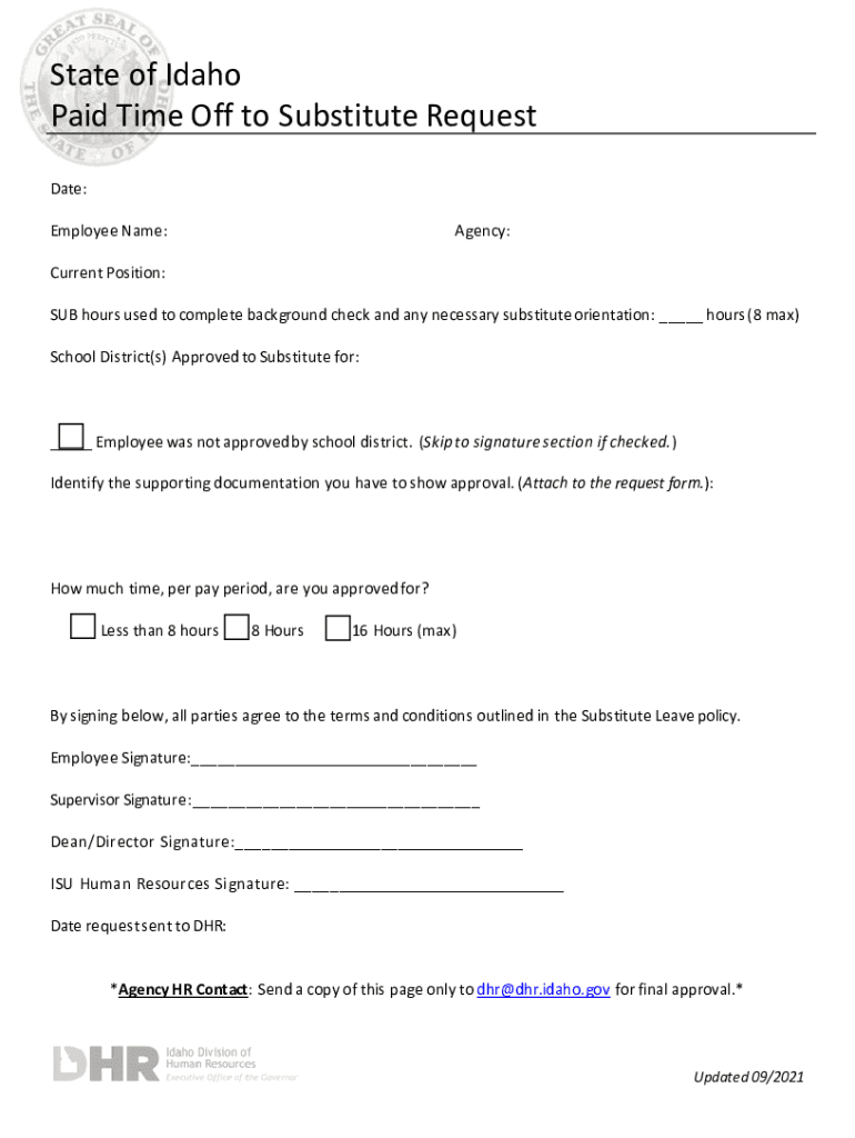 Fillable Online inghro.state.id.ushrcovid-19State of Idaho- Military ...