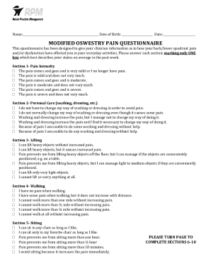 Fillable Online www.physiomove.uswp-contentuploadsMODIFIED OSWESTRY LOW ...