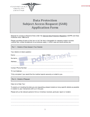 Fillable Online www.nhsbsa.nhs.uksitesdefaultData Protection - Subject ...