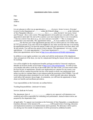 Teacher Appointment Letter - 12+ (Sample Letters & ats)Teacher ...