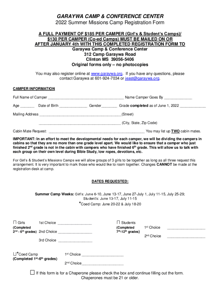 Fillable Online garaywa.orgconference-centerConference CenterGaraywa ...