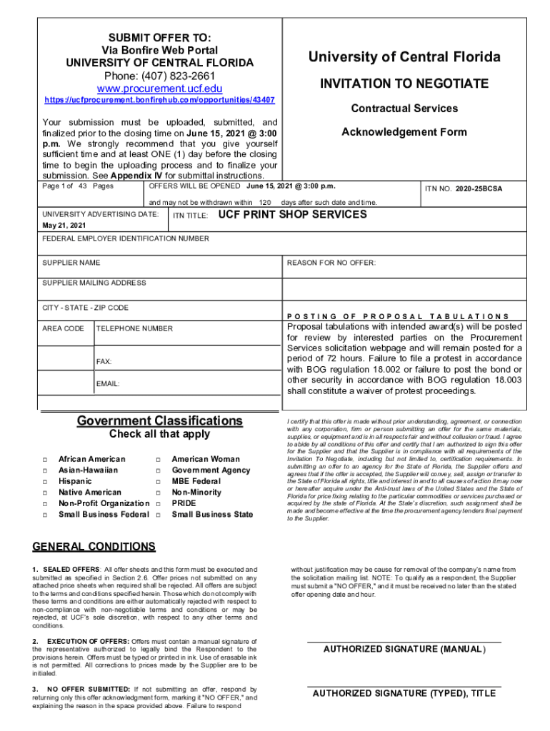 Fillable Online procurement ucf procurement.ucf.edu wp-content ...