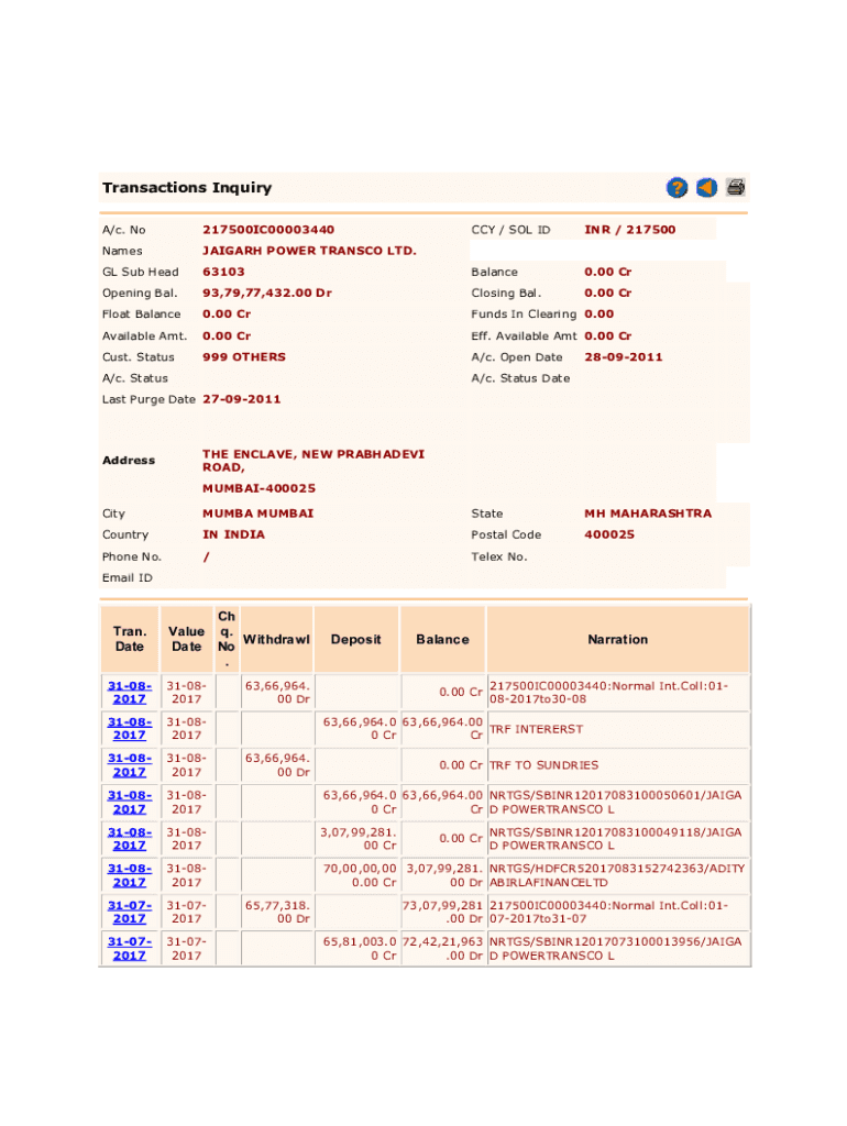Fillable Online Are the G/L Unposted Transactions Inquiry and Report ...