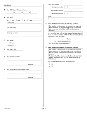 Fillable Online Application to add a child to an existing child support ...