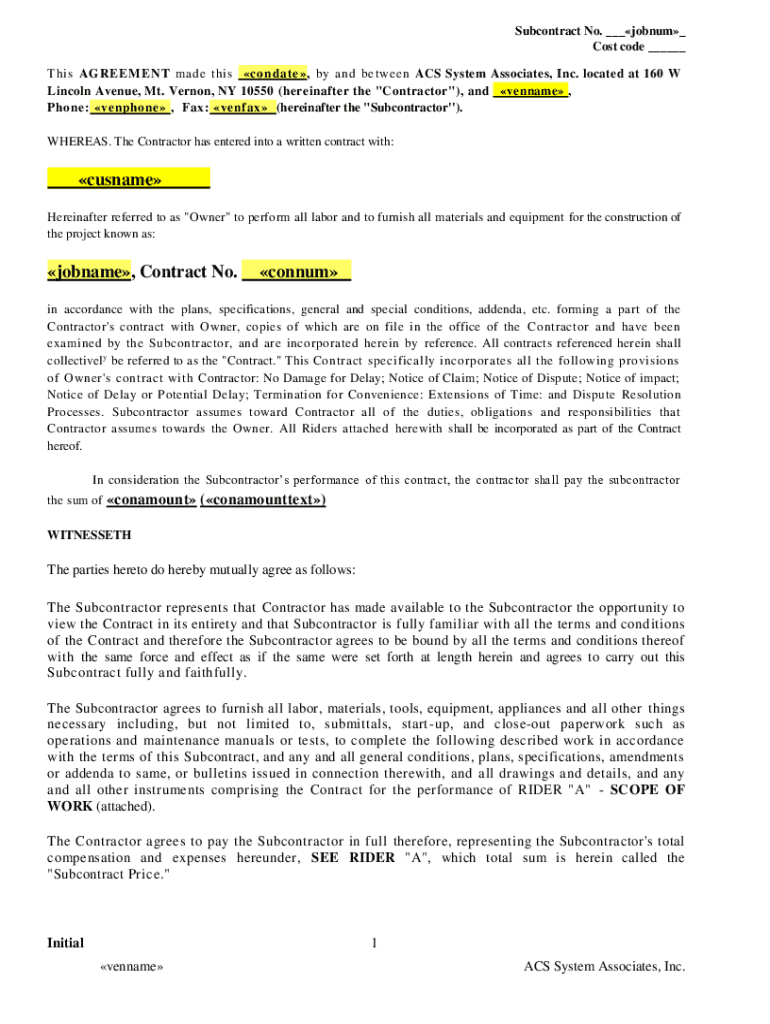 Fillable Online Fillable Online This AGREEM ENT made this condate, by ...