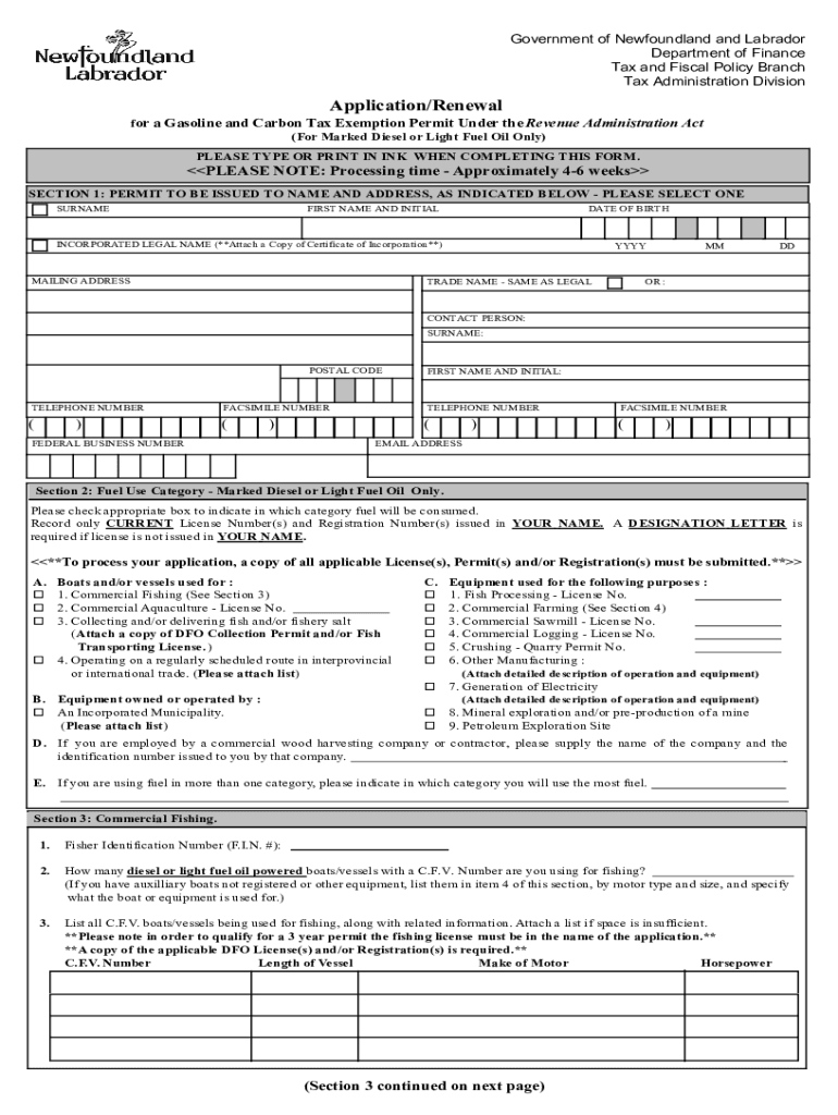 Fillable Online Crystal Reports - A0115 Blank Diesel Permit Application ...