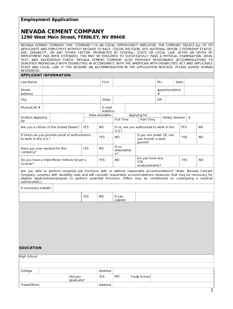 www.nevadacement.compdfnevada-cement-application2021Employment ...