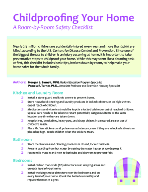 Fillable Online extension.uga.edupublicationsdetailChildproofing Your ...