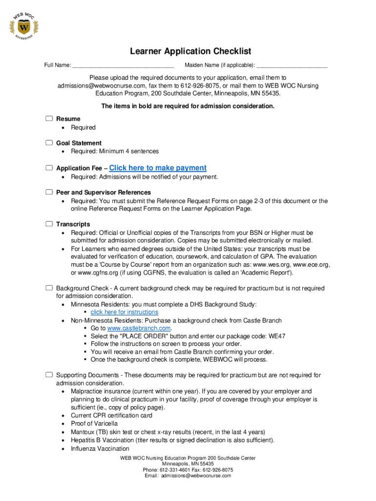 Fillable Online docest.comlearner-application-formLearner Application Form - Docest Fax Email ...