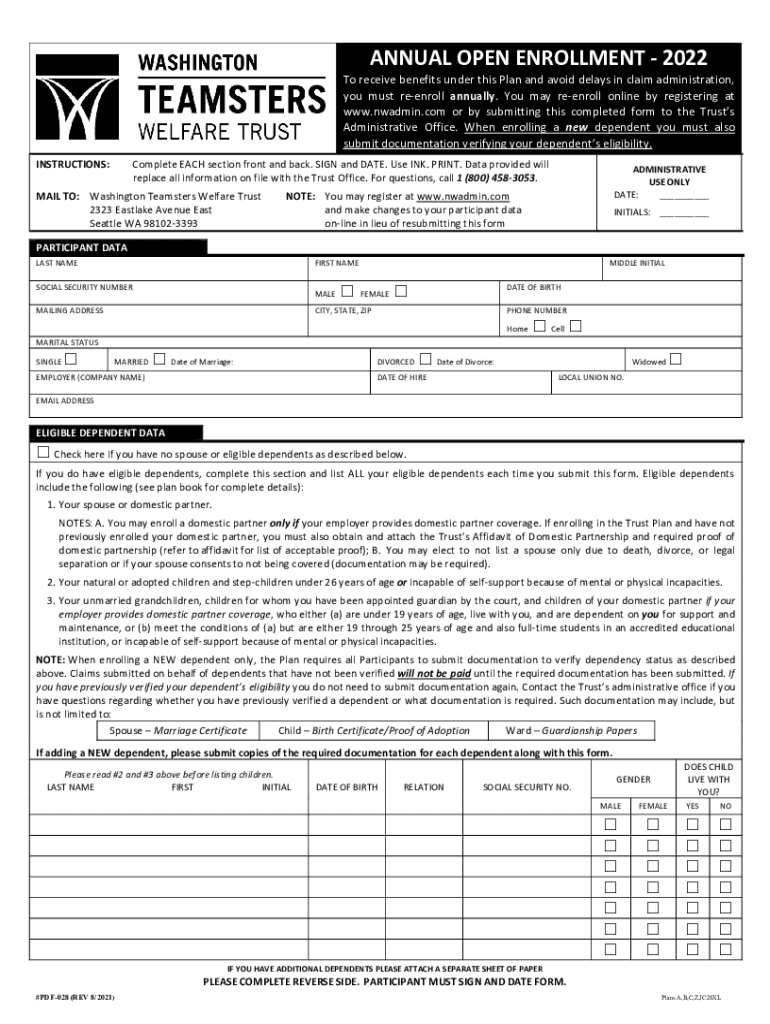 Fillable Online Review and Report Annual Enrollment Fax Email Print ...