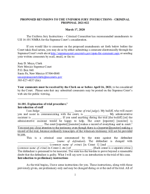 Fillable Online www.uscourts.govsitesdefaultProposed Model Jury ...