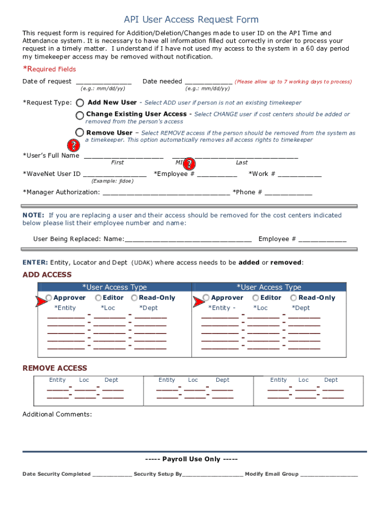 Fillable Online www.formrouter.net formsSNTRA SFBIMAGESAPI User Access Request Form - FormRouter ...