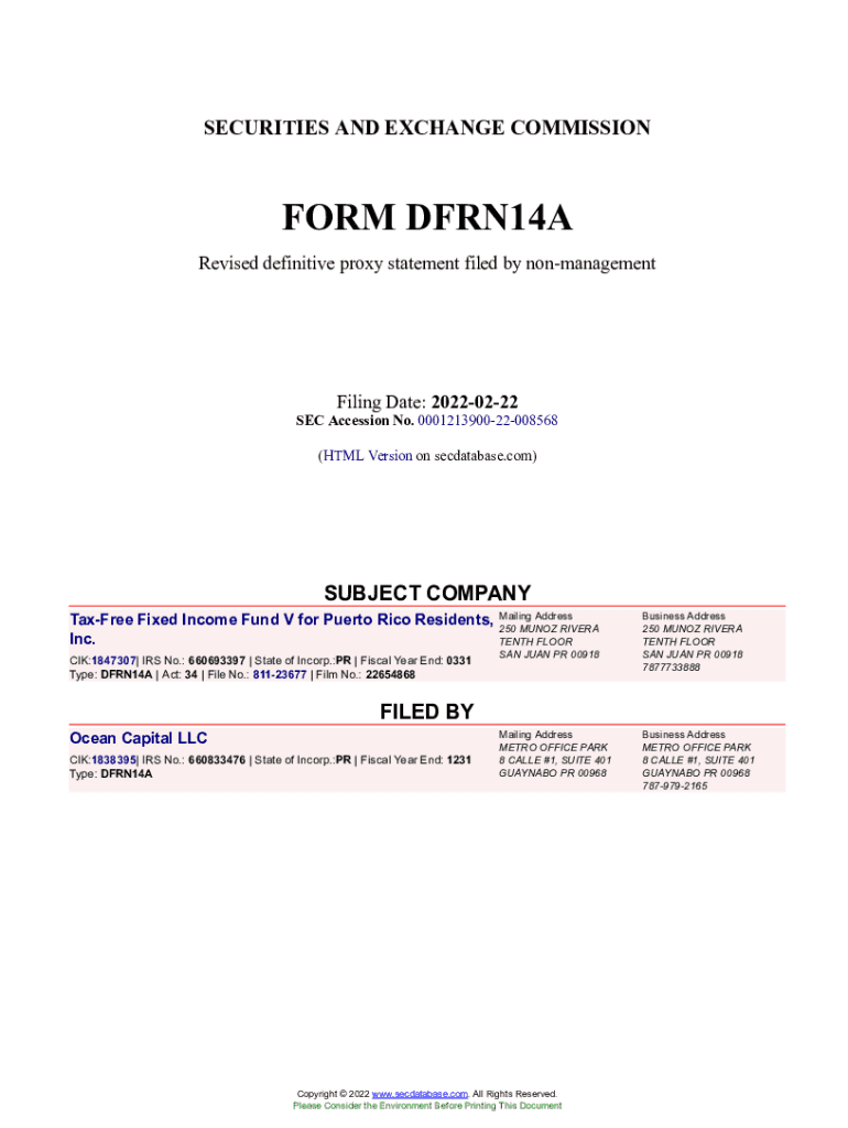 Fillable Online DFRN14A Form - Revised definitive proxy statement filed ...