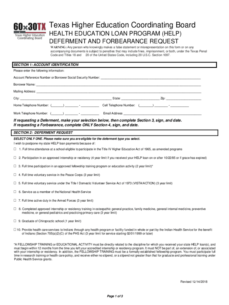 Fillable Online HHLoans Forms Combined HELP Form 20181214 Fax Email ...