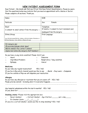 Fillable Online www.signnow.com29489-assessment-form-of-patientPatient ...
