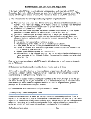 Fillable Online Golf Cart Regulations and InspectionsPerry Township, OH ...