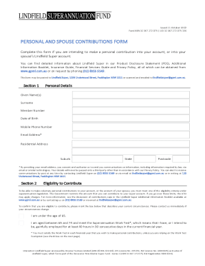 Fillable Online 192110 LSPersonal and Spouse Contributions Form FINAL.docx Fax Email Print ...