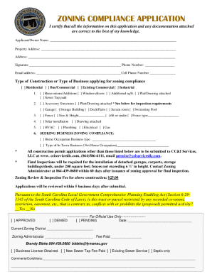 Fillable Online CERTIFICATE OF ZONING COMPLIANCE Fax Email Print ...
