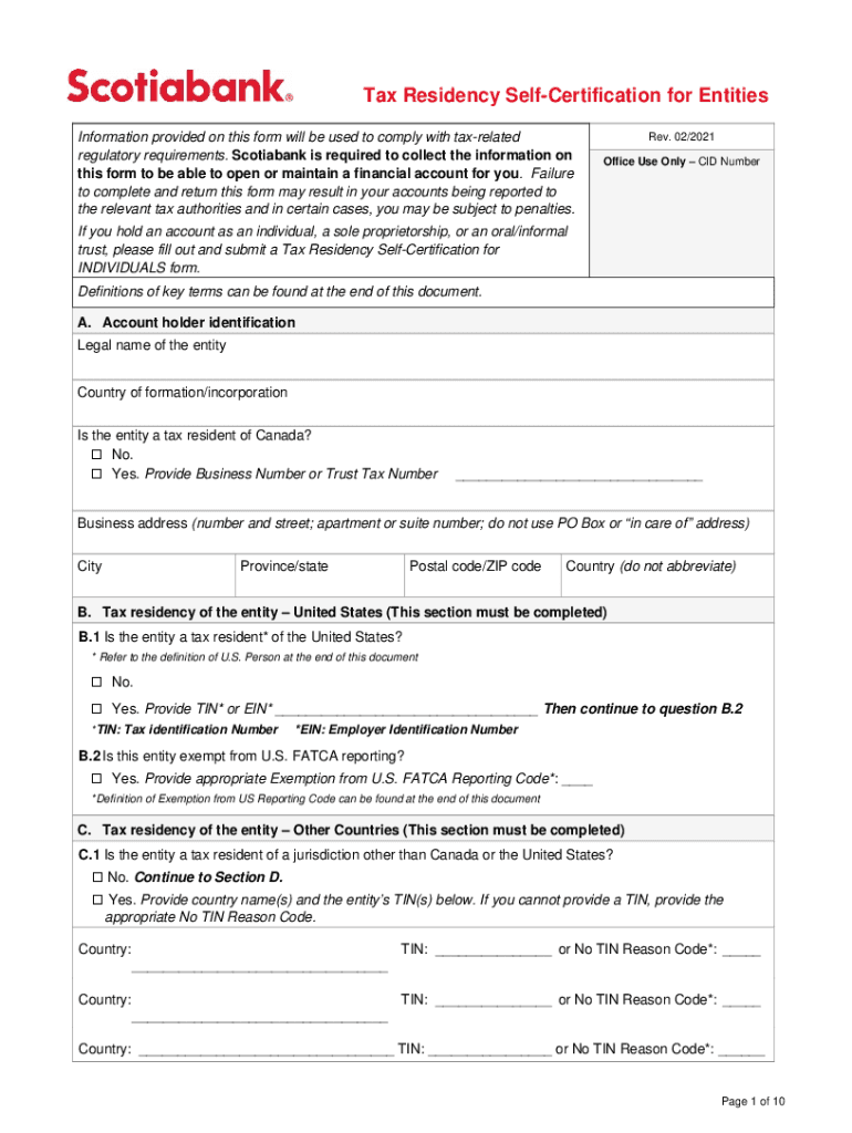 Fillable Online www.skyharborglobalfunds.comdocumentsdealingEntity tax ...