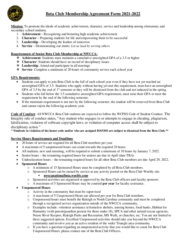 Fillable Online Beta Theta Pi Fraternity Membership Agreement Adopted ...