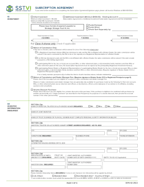 Fillable Online Sample Subscription AgreementSample Subscription ...