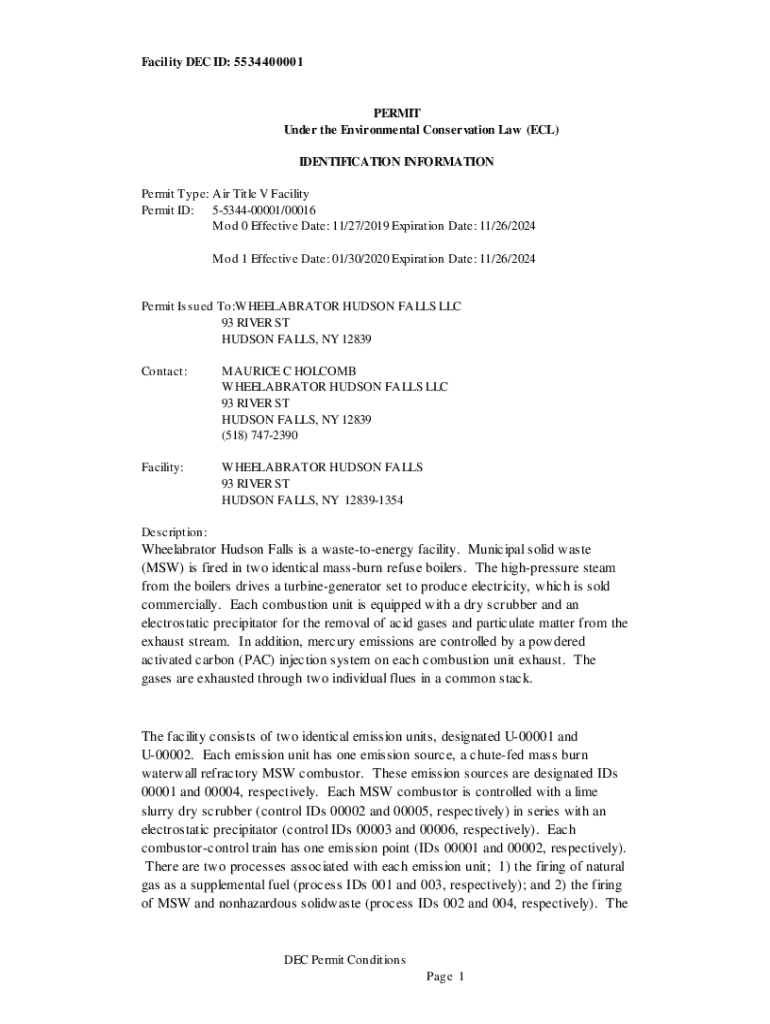 Fillable Online Wheelabrator Hudson Falls is a waste-to-energy facility ...