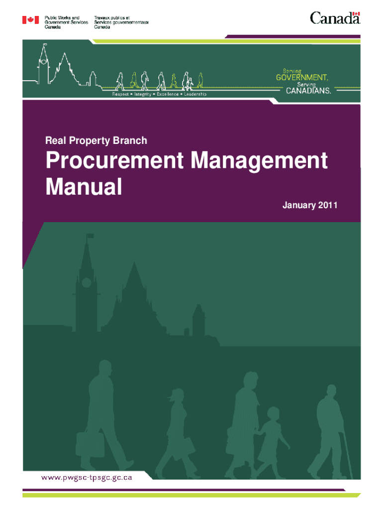 Fillable Online Procurement Management Manual. Contracting; Purchasing ...