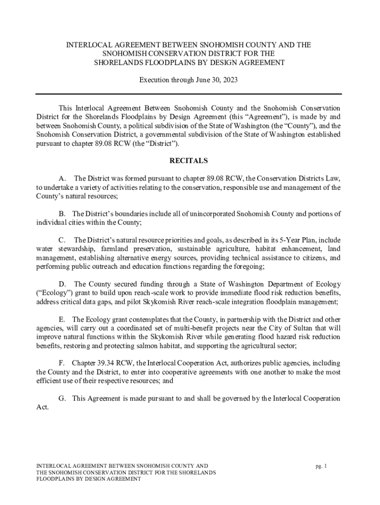 Fillable Online snohomishcountywa.govDocumentCenterView1 INTERLOCAL ...
