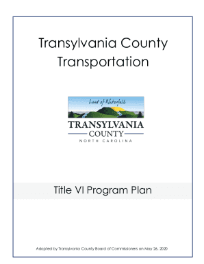 Fillable Online Title VI Plan Template for FTA Subrecipients Fax Email ...