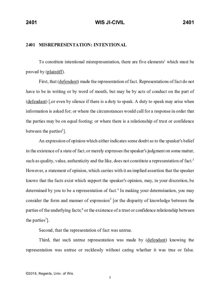 Fillable Online Fraud or Intentional Misrepresentation DefinitionLaw ...