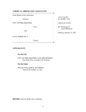 Fillable Online American Arbitration Association Construction Industry ...