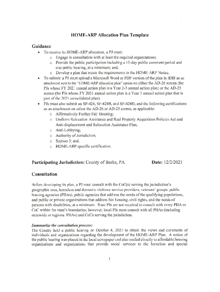 Fillable Online www.kyhousing.orgPlanning-DocumentsDocumentsHOME-ARP Allocation Plan Template ...