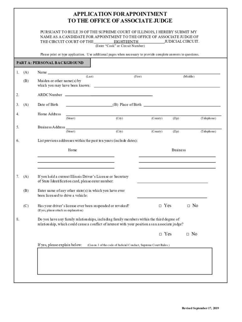Fillable Online Rule 39 - Appointment of Associate Judges, Ill. Sup. Ct ...