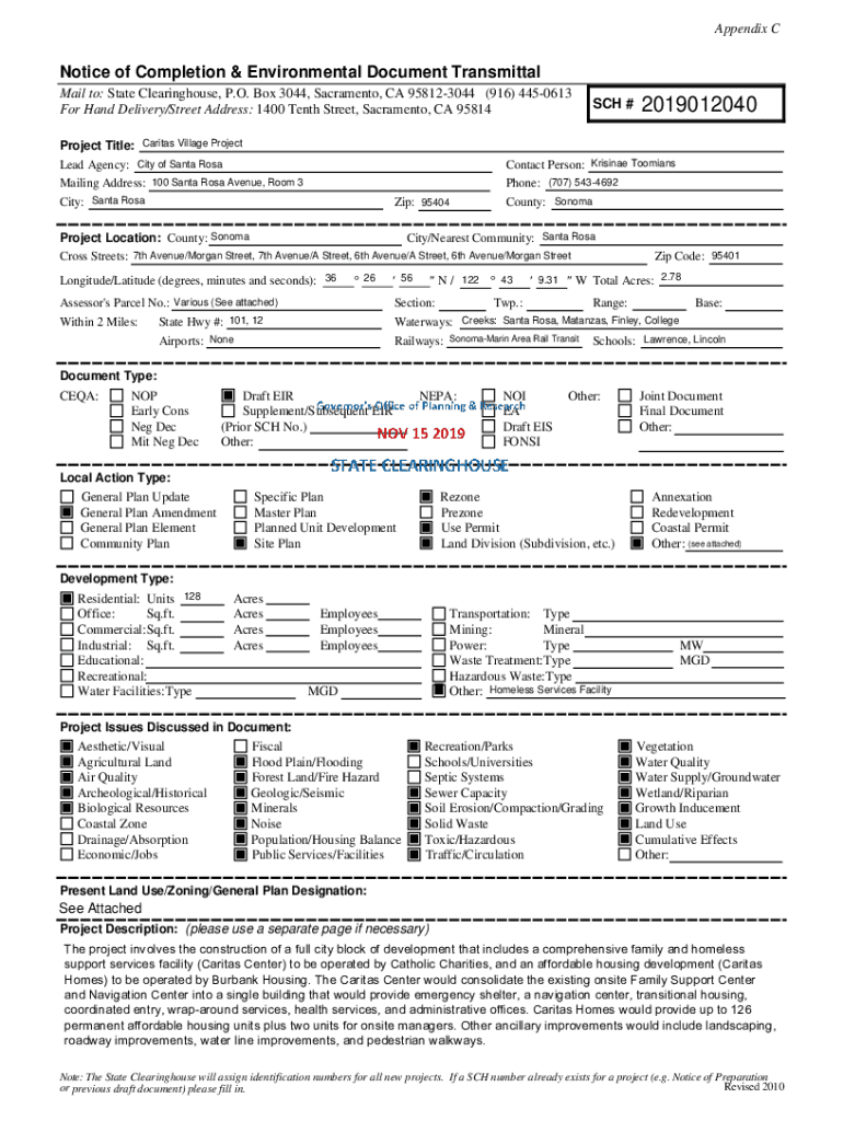 Fillable Online Fairview Road Safety Improvement Project - ceqanet.opr ...