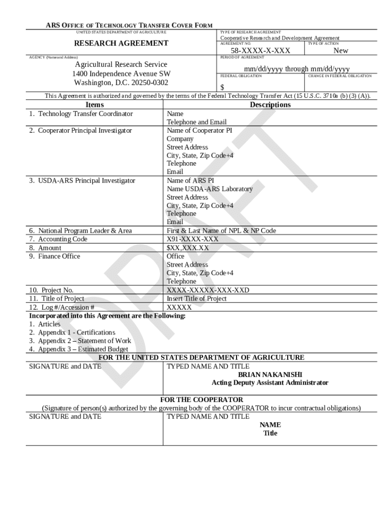 www.ars.usda.govotttemplates-agreementsTemplates (Agreements) : USDA ...