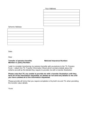 Fillable Online tfl gov Transfer Enquiry Form Fax Email Print - pdfFiller
