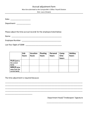 Fillable Online financialservices.ouhsc.eduPolicies-andLeave Adjustment ...