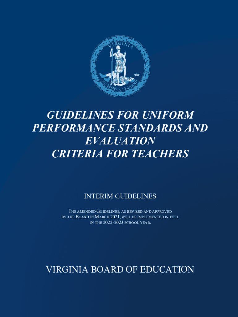 Fillable Online Guidelines for Uniform Performance Standards and ... Fax Email Print - pdfFiller