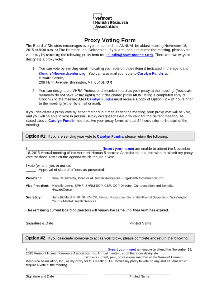 Board of Directors; Grant of Irrevocable Proxy Sample ... Doc Template ...
