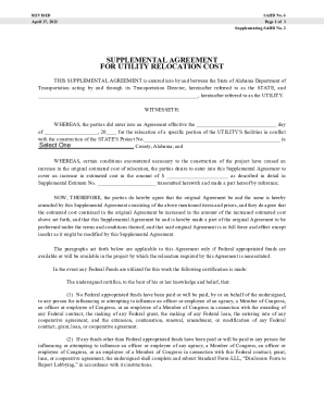 Fillable Online SUPPLEMENTAL AGREEMENT Fax Email Print - pdfFiller