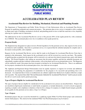 Fillable Online Accelerated Plan Review - St. Louis County, Missouri ...