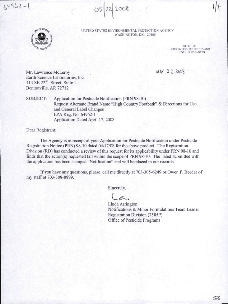 Fillable Online US EPA, Pesticide Product Label, EARTHTEC, 05/22/2008 ...